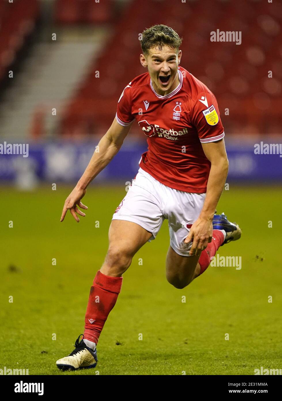 Nottingham Forest's Ryan Yates celebrates after scoring his sides third ...