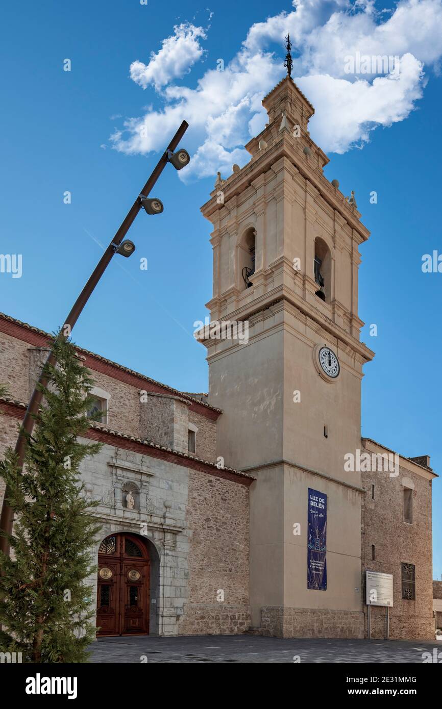 Parish church of the Nativity of Our Lady, in the town of Almazora ...