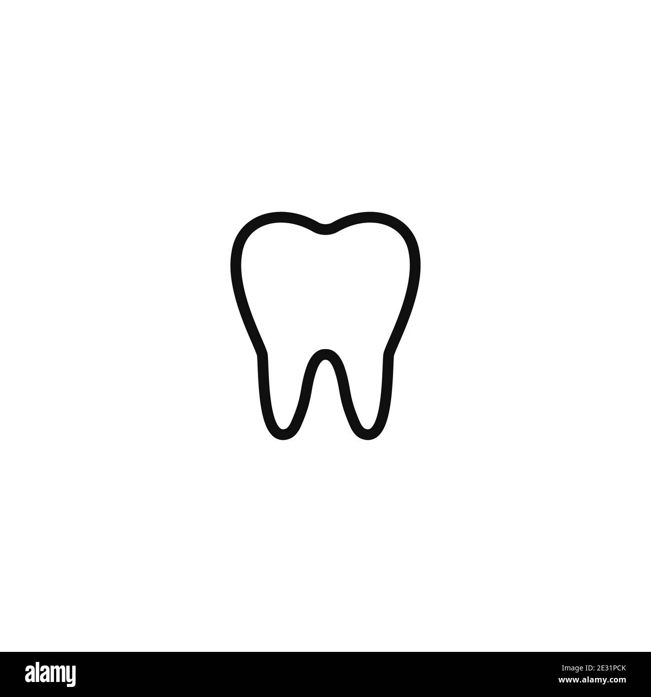 tooth icon, tooth icon vector isolated on white background. tooth icon ...