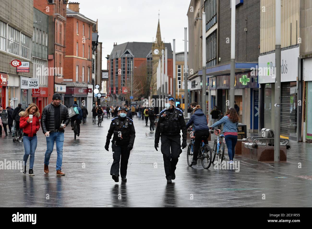 Leicester, Leicestershire, UK 16th Jan 2021. UK. Police Community ...