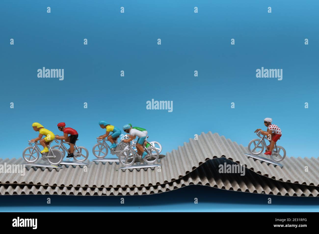 Behind the pack Stock Photo - Alamy