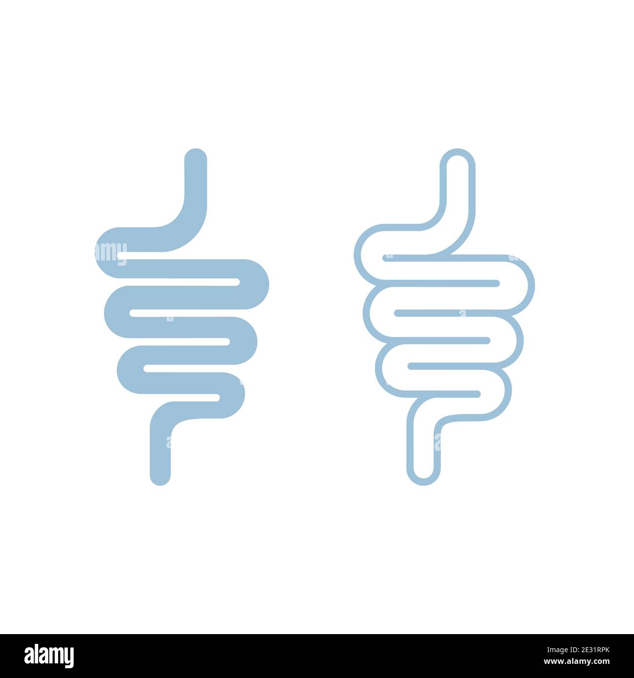 Intestinal tract icon isolated on white background Stock Vector Image ...