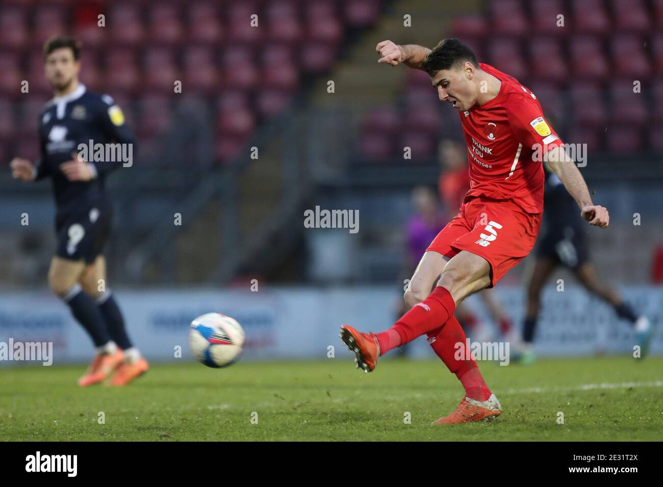 London, UK. 16th Jan, 2021. Dan Happe of Leyton Orient during the Sky ...