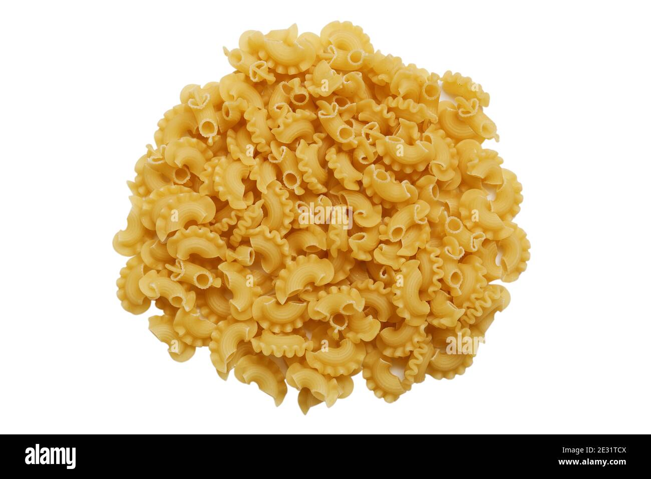 Portion pasta isolated on white background Stock Photo - Alamy