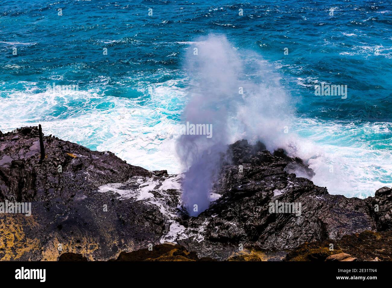 Honolulu , Oahu, Hawaii, USA - September 4, 2015: Sandy Beach Park ...