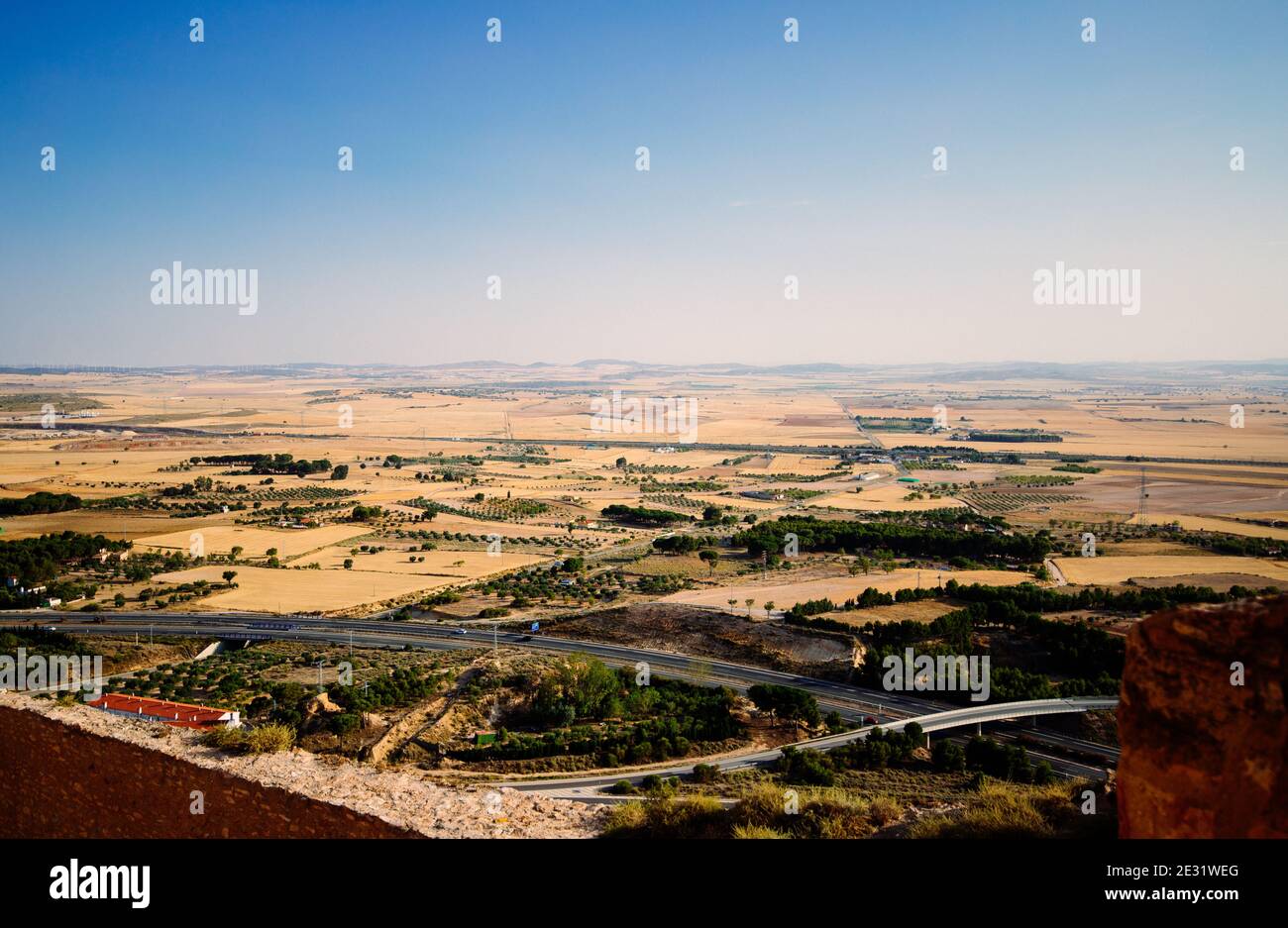 landscape of a plain in spain Stock Photo - Alamy