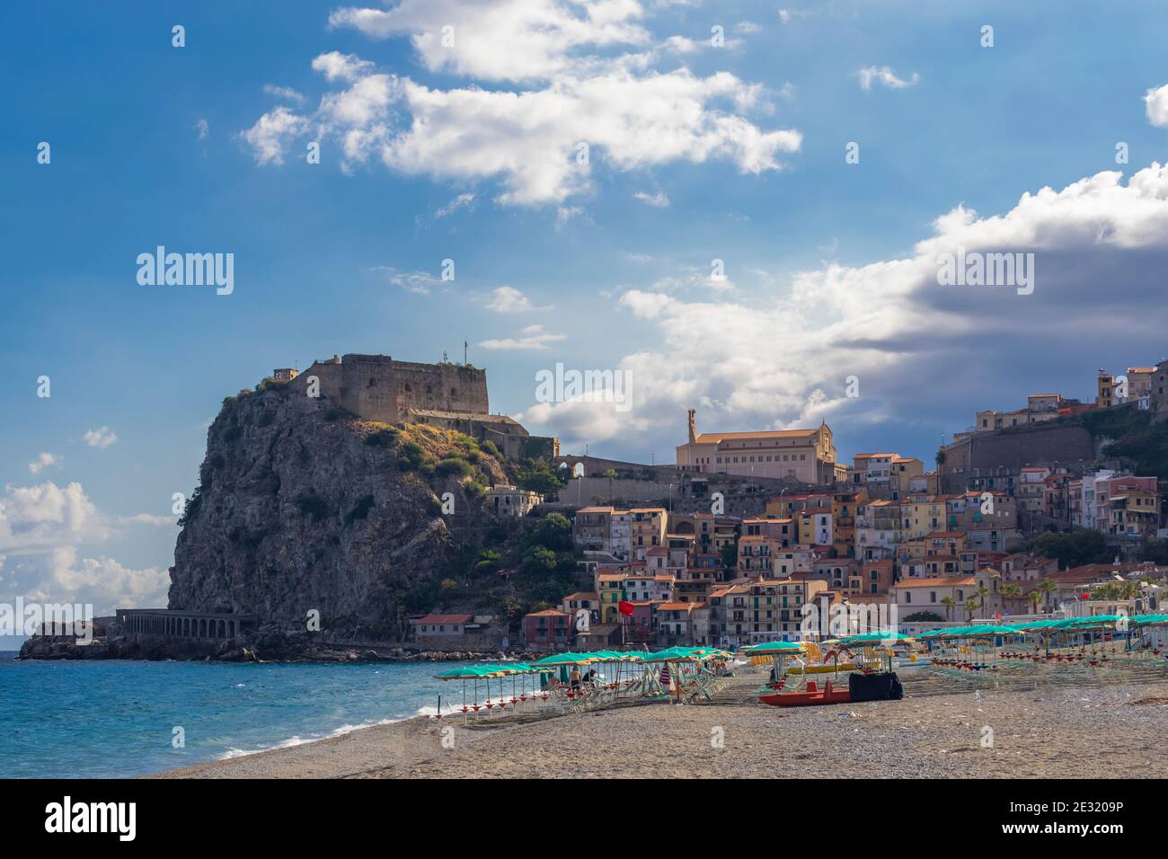 Castello Ruffo di Scilla castle in Calabria region, Italy Stock Photo ...