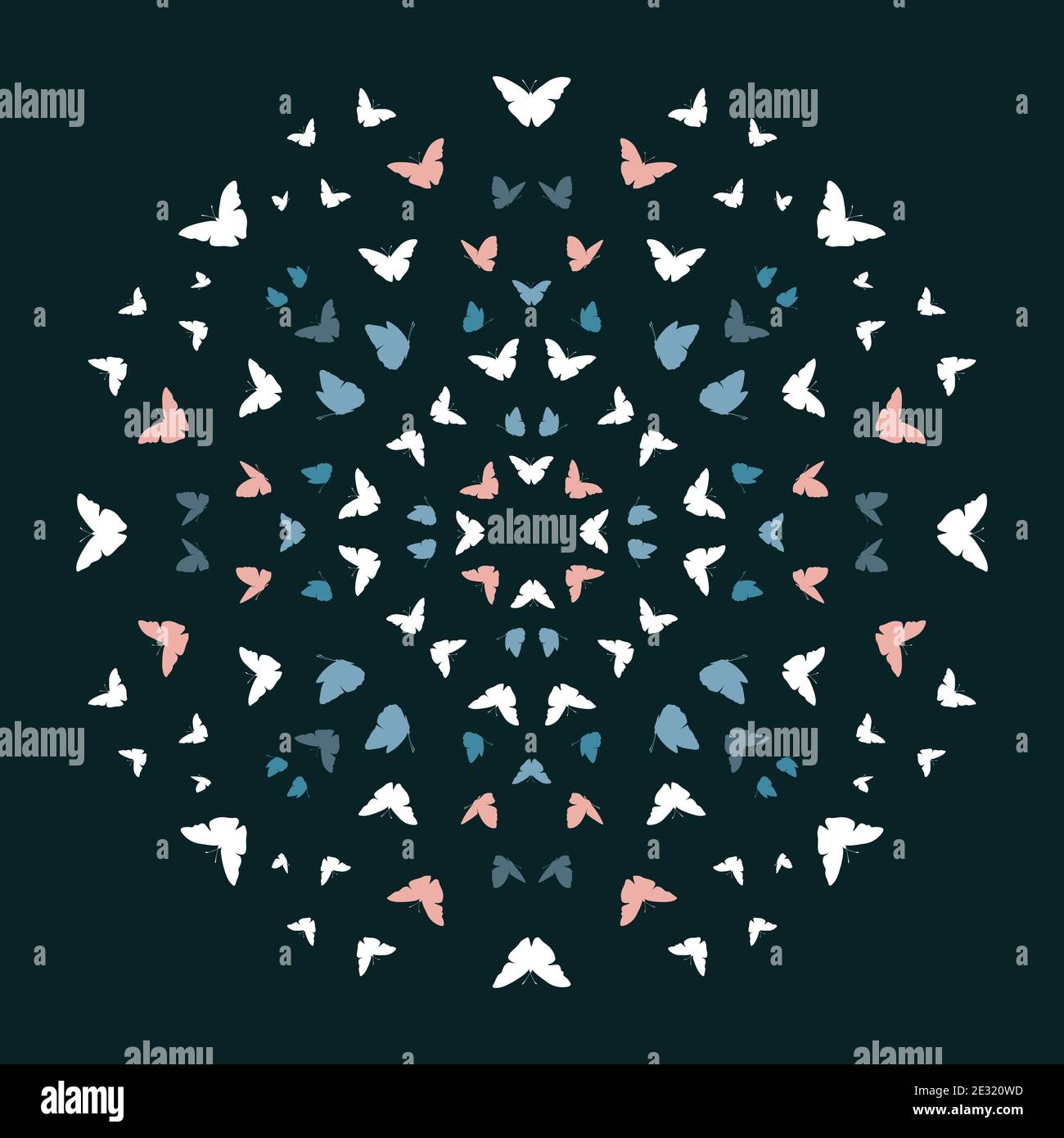 Flying butterfly vector background. Abstract texture for fabric ...