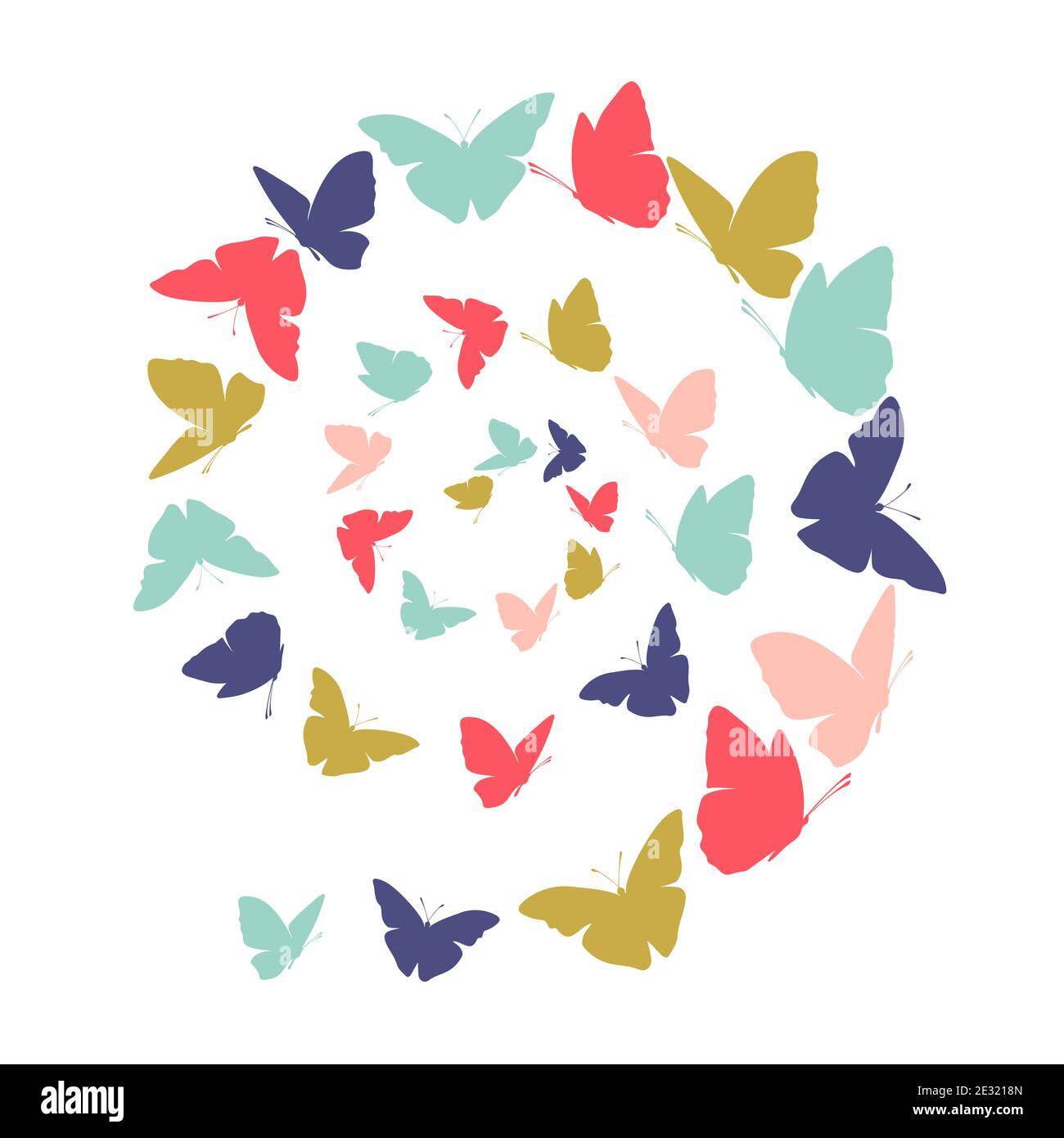 Flying butterfly vector background. Abstract texture for fabric ...