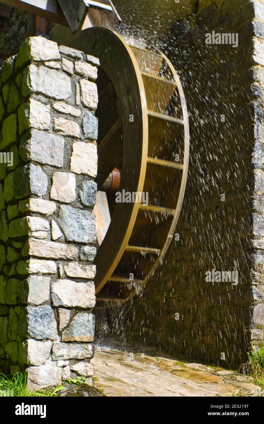 Water wheel historic medieval mill hi-res stock photography and images ...