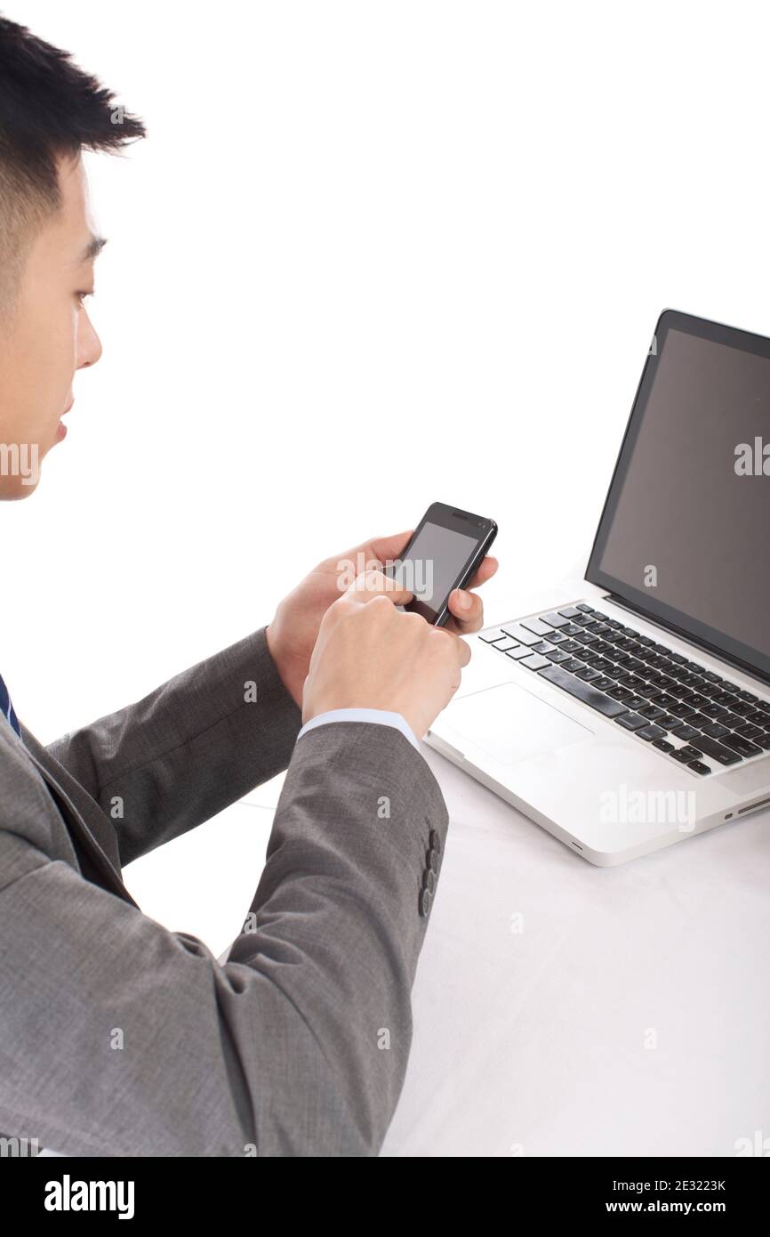 Indian businessman phone quality hi-res stock photography and images ...