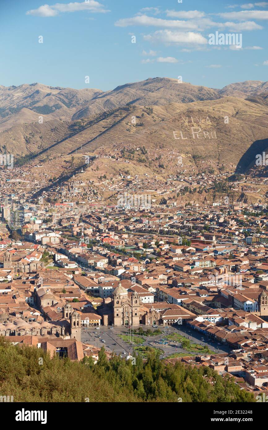 Aerial view of cusco hi-res stock photography and images - Alamy