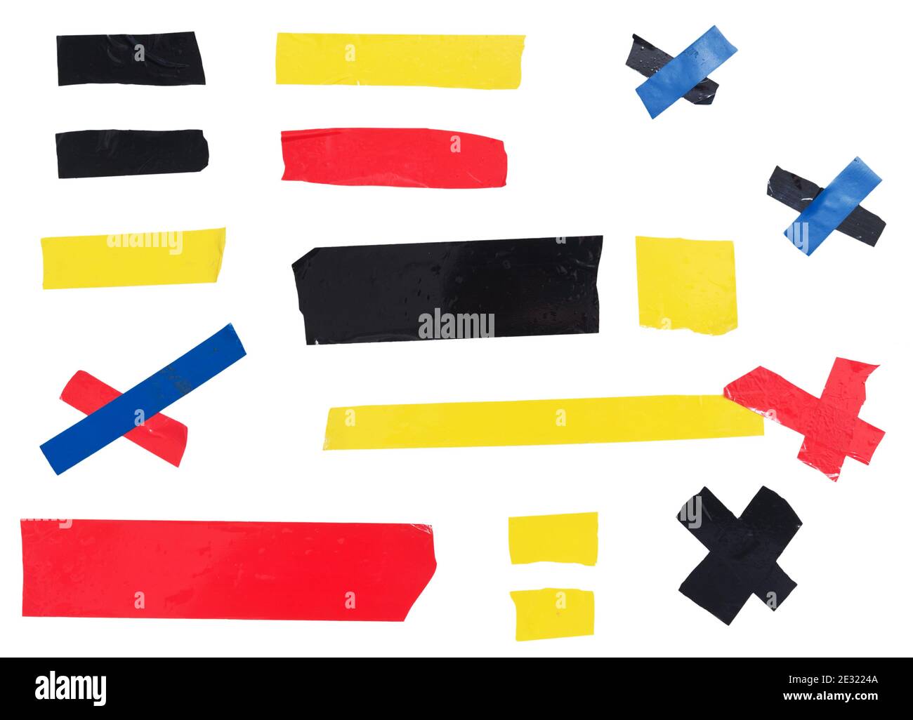 Color scotch tapes isolated on white background Stock Photo - Alamy