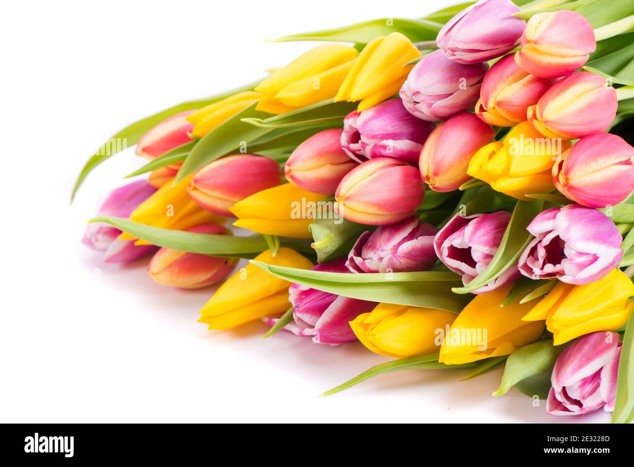 Romantic Bouquet with Spring Flowers Stock Photo - Alamy