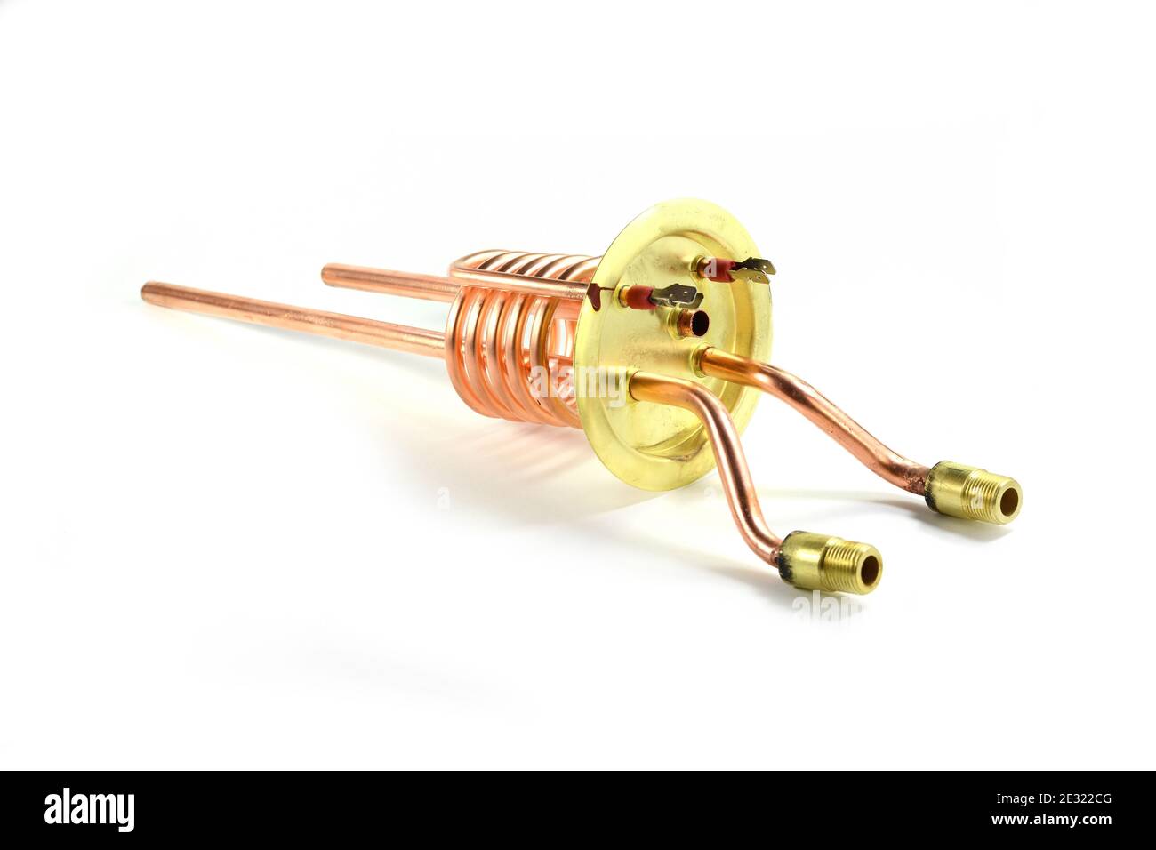Electric heating element isolated on white background Stock Photo - Alamy