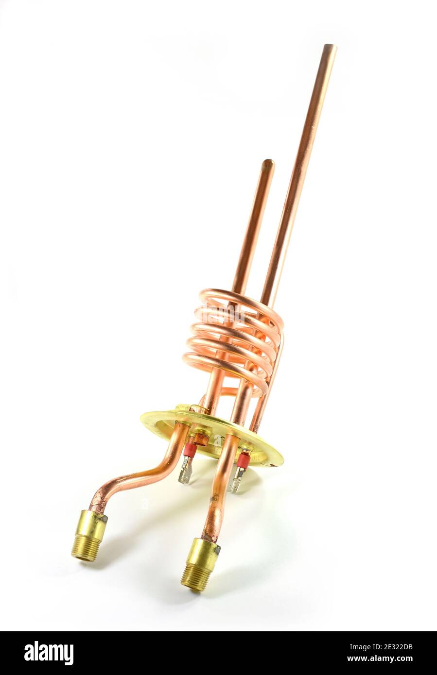 Electric heating element isolated on white background Stock Photo - Alamy