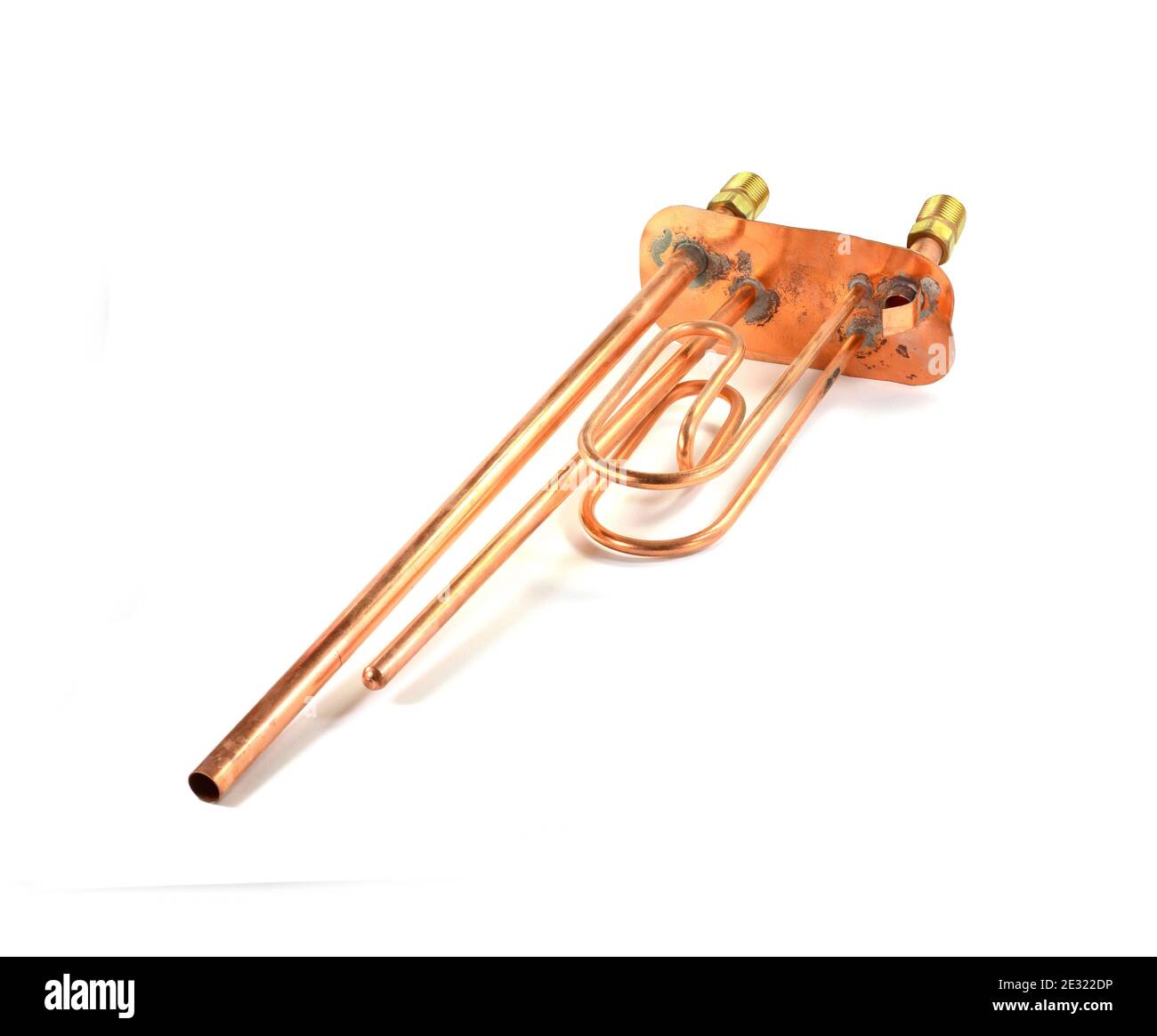 Electric heating element isolated on white background Stock Photo - Alamy