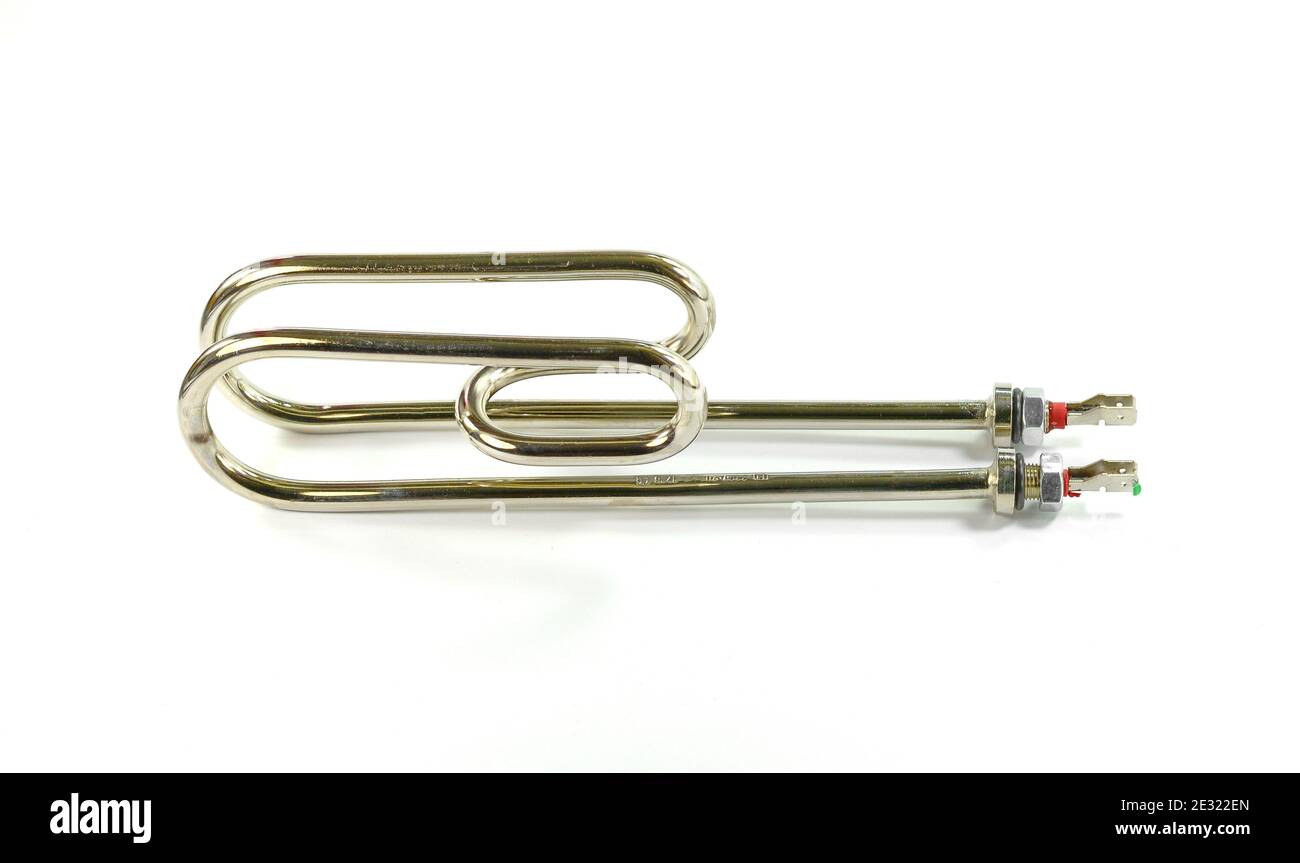 Electric heating element isolated on white background Stock Photo - Alamy