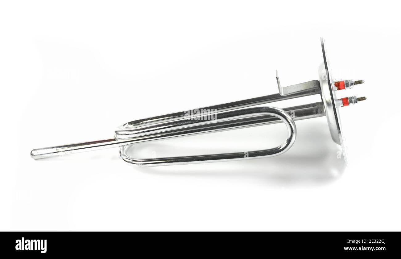 Electric heating element isolated on white background Stock Photo - Alamy