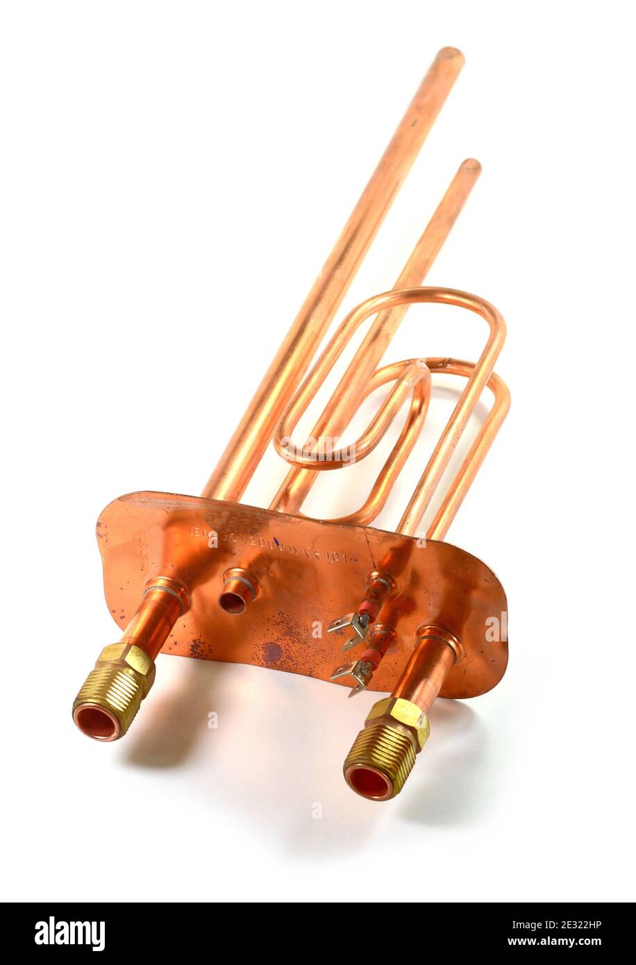 Electric heating element isolated on white background Stock Photo - Alamy