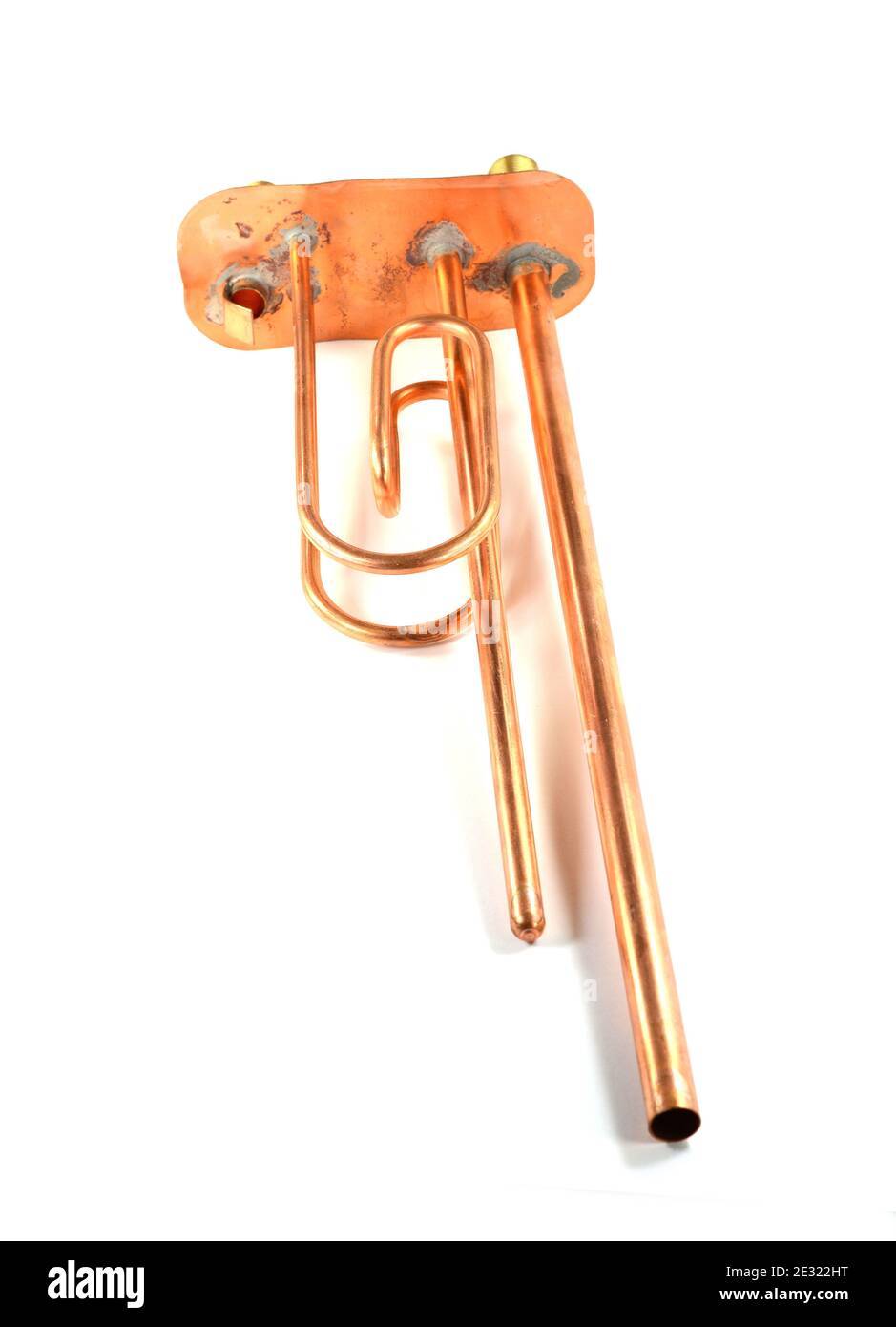 Electric heating element isolated on white background Stock Photo - Alamy