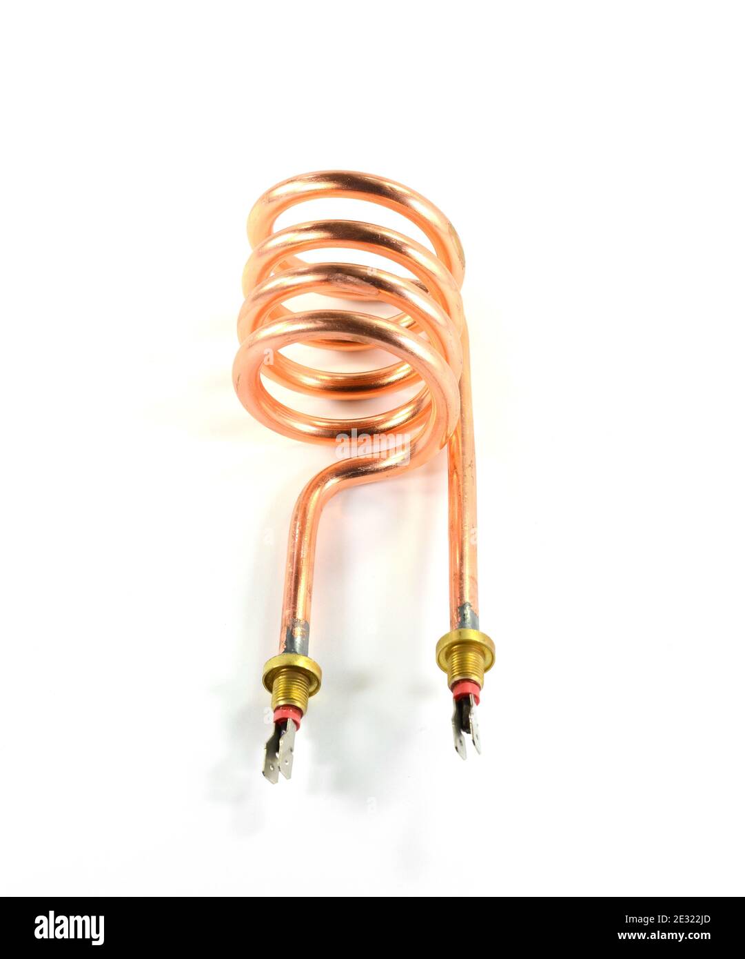 Electric heating element isolated on white background Stock Photo - Alamy