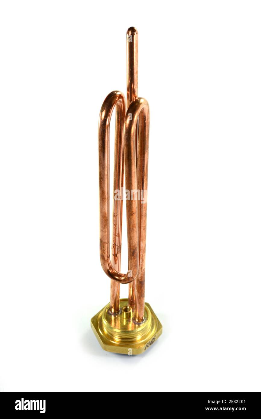Electric heating element isolated on white background Stock Photo - Alamy