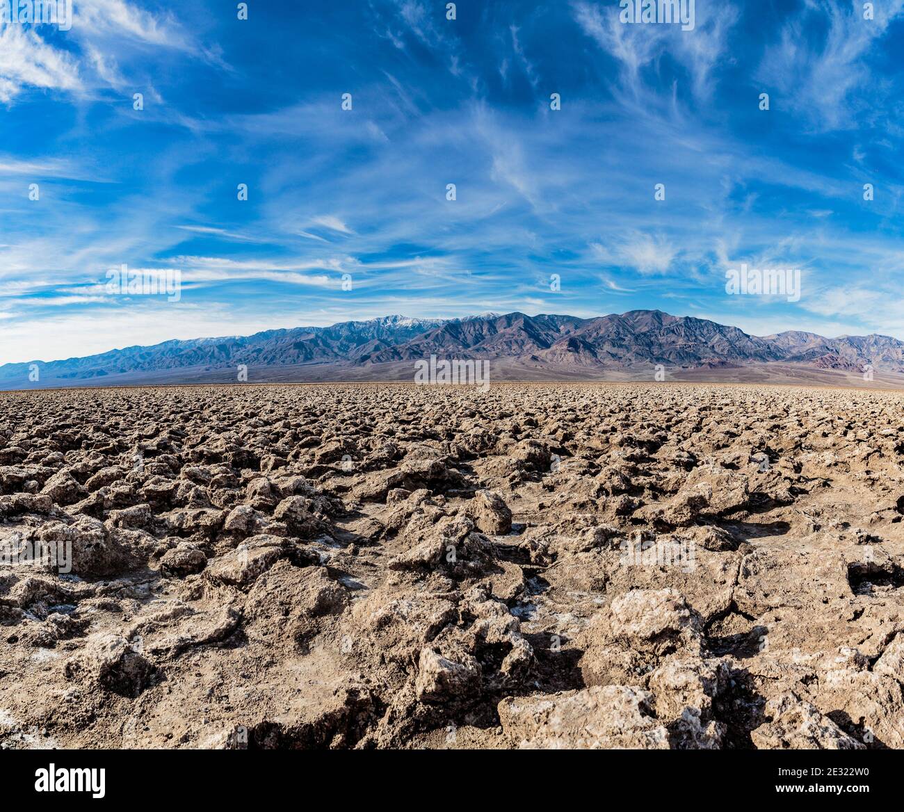 Death Valley, California, USA: December 17, 2018: Panoramic views of ...