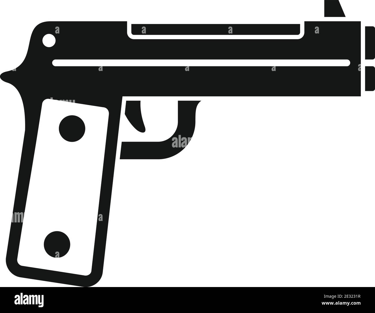Guard pistol icon, simple style Stock Vector Image & Art - Alamy
