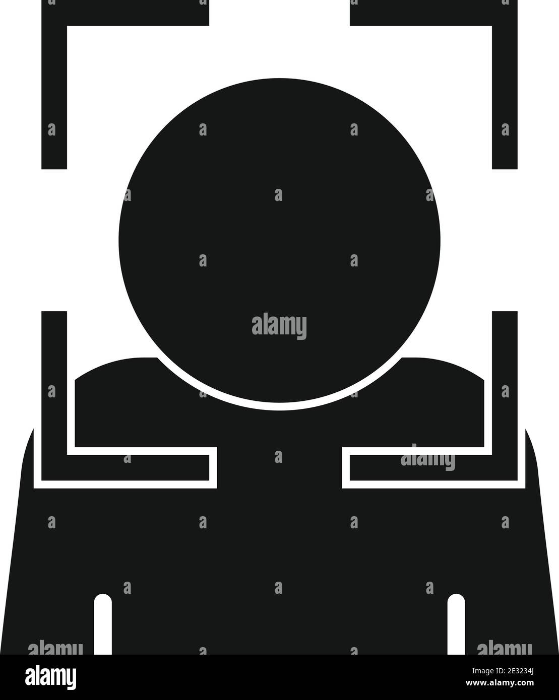 Face detection facial recognition Black and White Stock Photos & Images ...