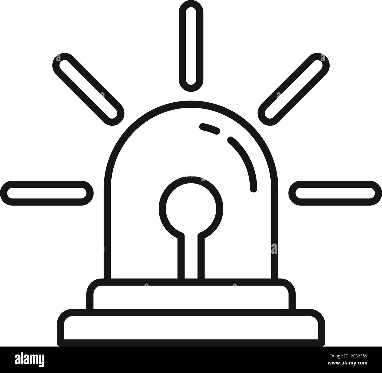 Guard flash light icon Cut Out Stock Images & Pictures - Alamy