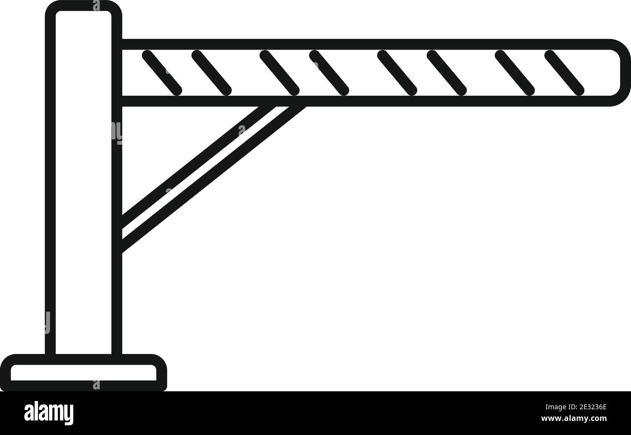 Guard barrier icon, outline style Stock Vector Image & Art - Alamy