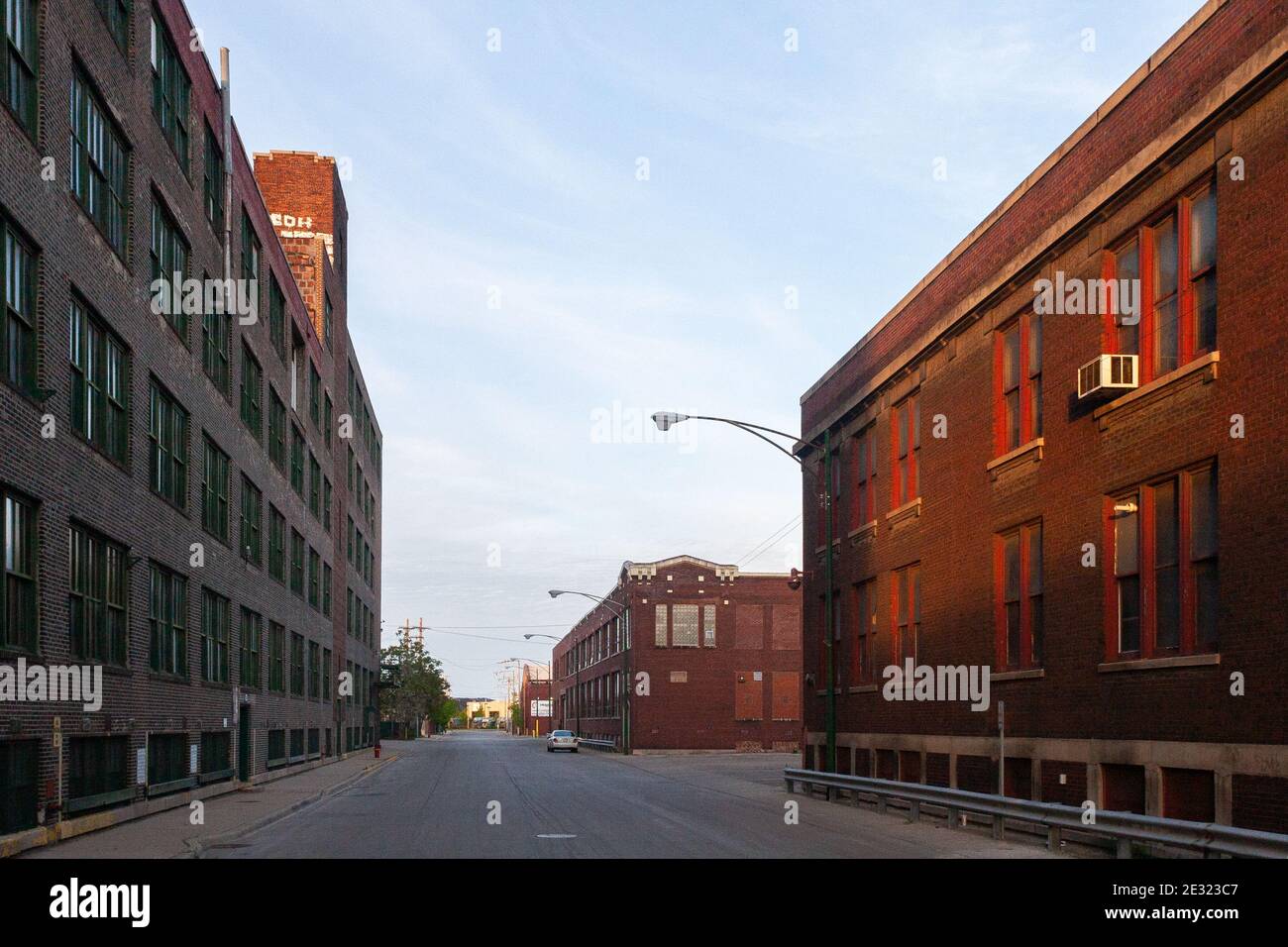 Industrial buildings in the Central Manufacturing District Stock Photo ...
