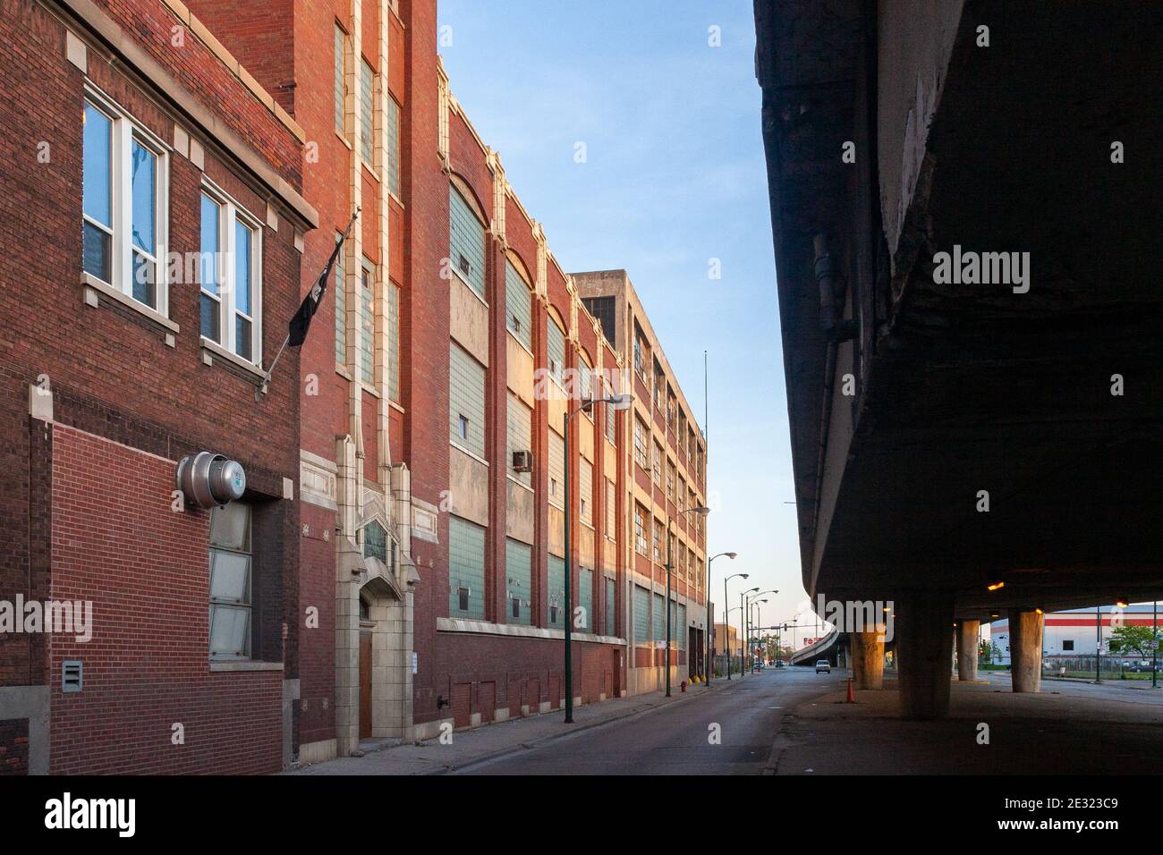 Industrial buildings in the Central Manufacturing District Stock Photo ...