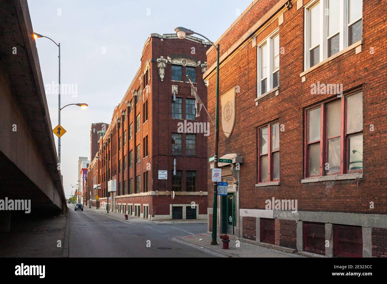 Industrial buildings in the Central Manufacturing District Stock Photo ...