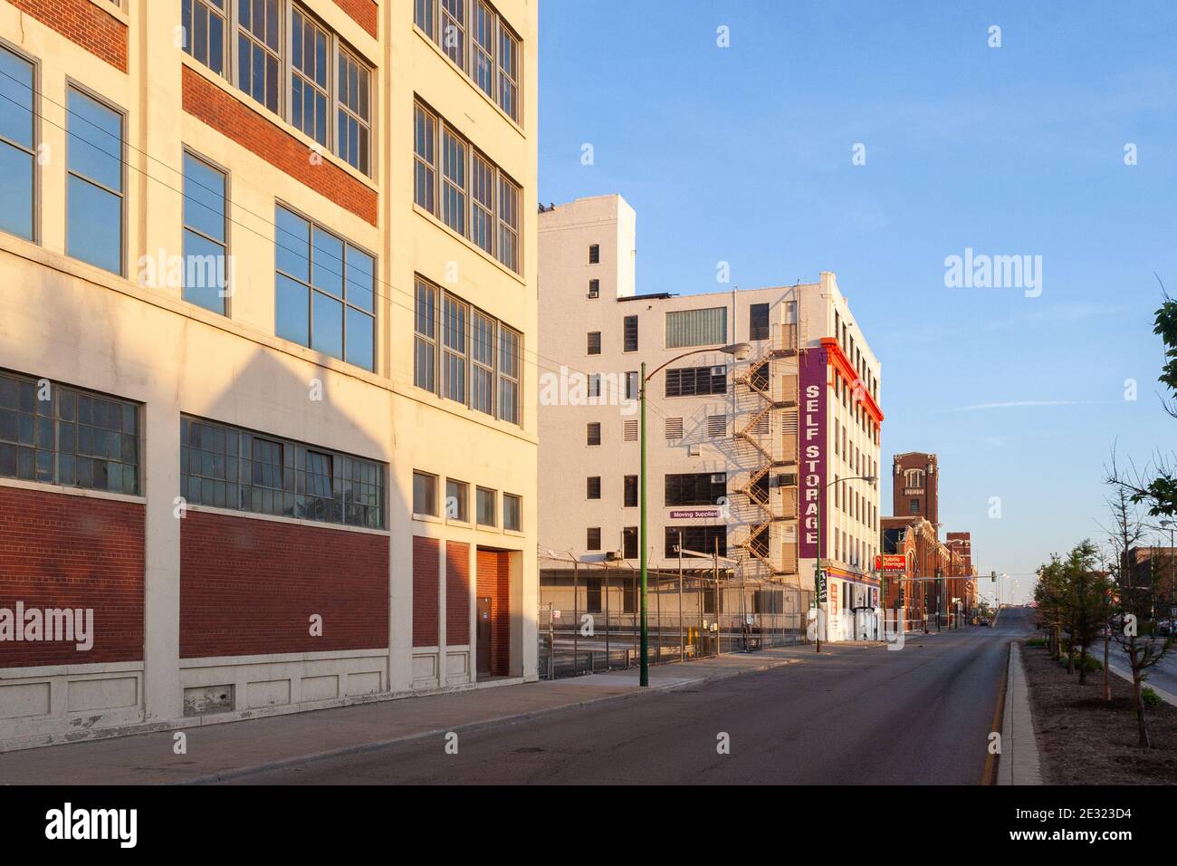 Industrial buildings in the Central Manufacturing District Stock Photo ...