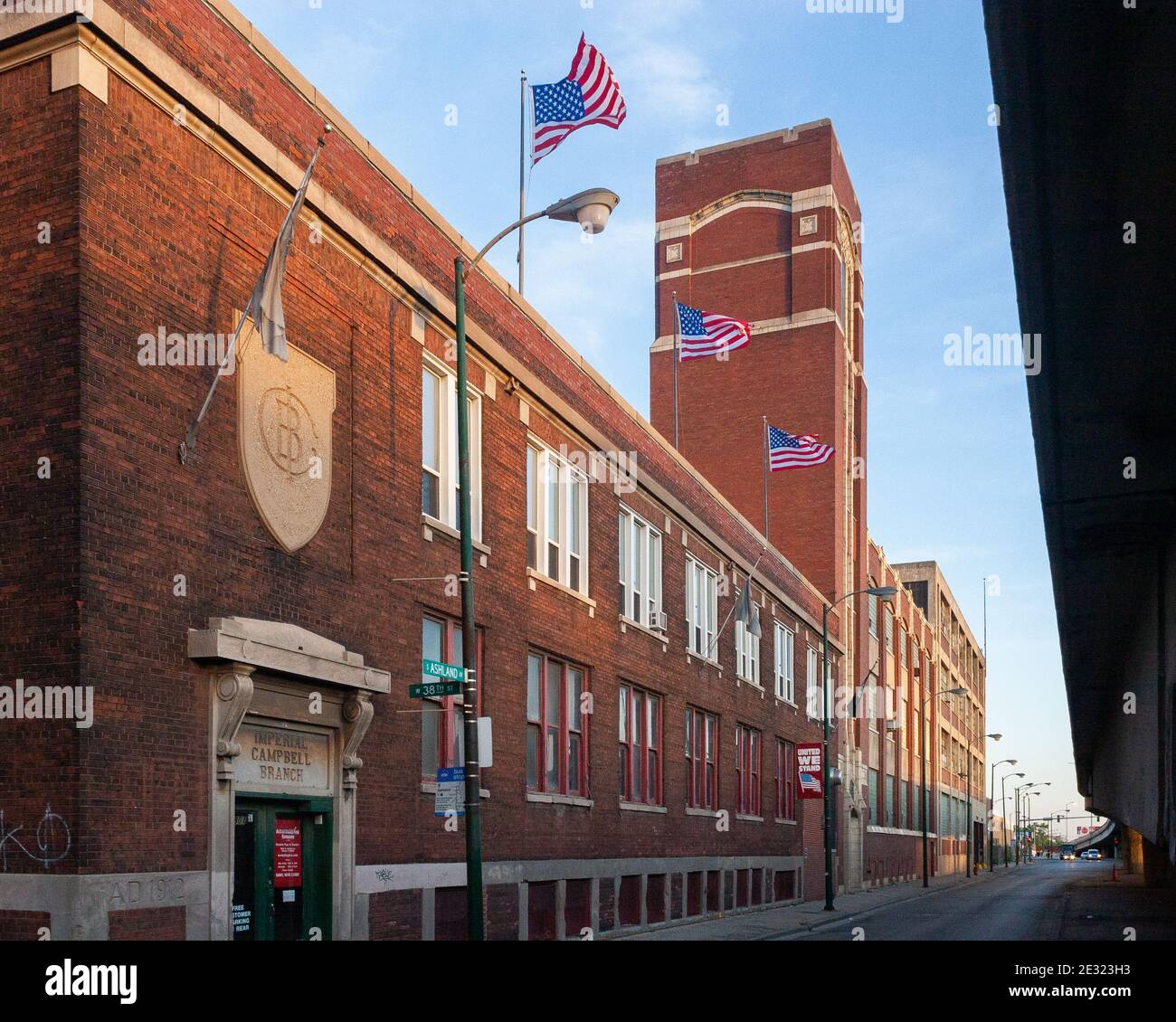 Industrial buildings in the Central Manufacturing District Stock Photo ...