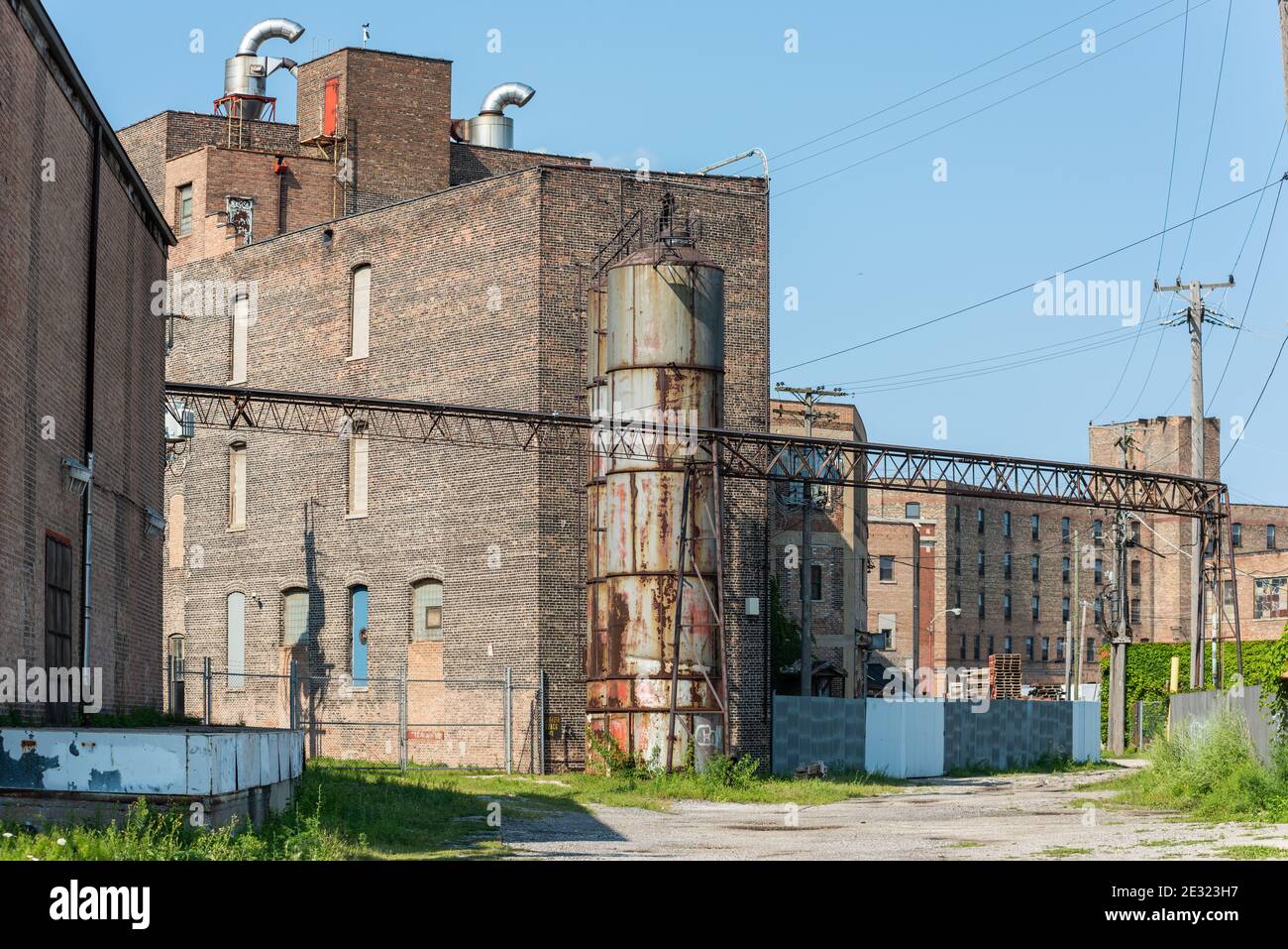 Industrial buildings in the Central Manufacturing District Stock Photo ...