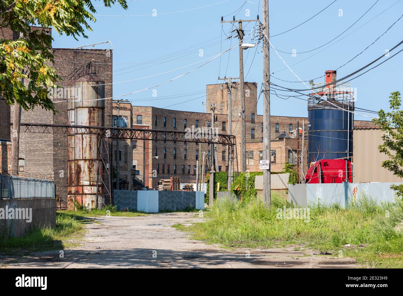 Industrial buildings in the Central Manufacturing District Stock Photo ...