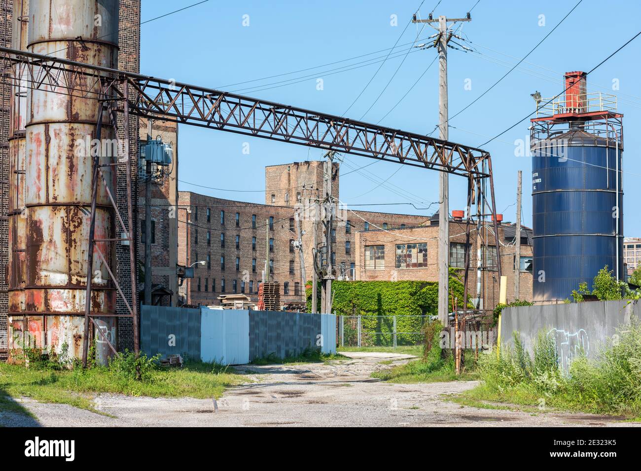 Industrial buildings in the Central Manufacturing District Stock Photo ...