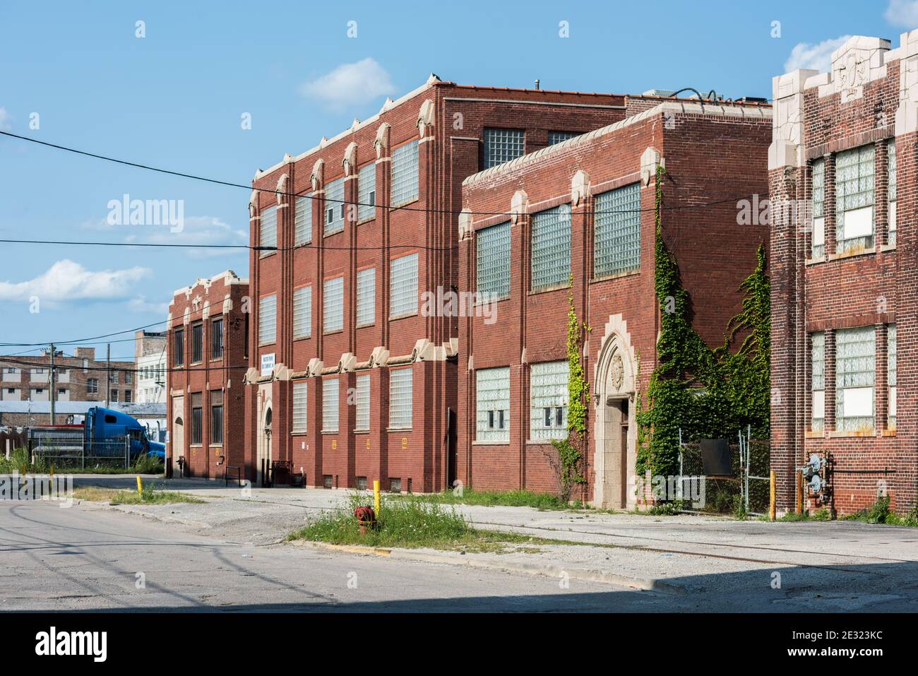 Industrial buildings in the Central Manufacturing District Stock Photo ...