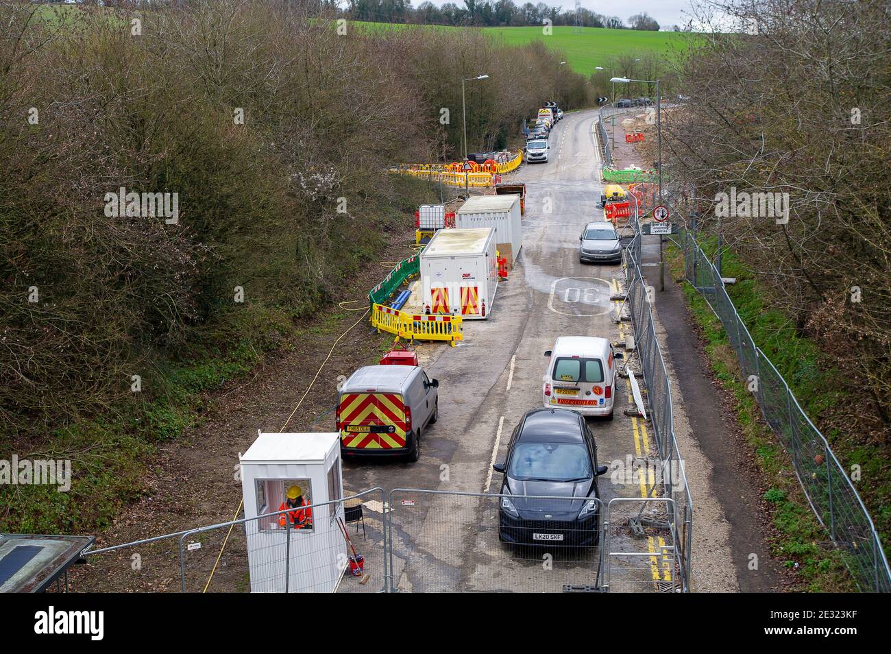 Amersham, Buckinghamshire, UK. 11th January, 2021. The entrance to the ...
