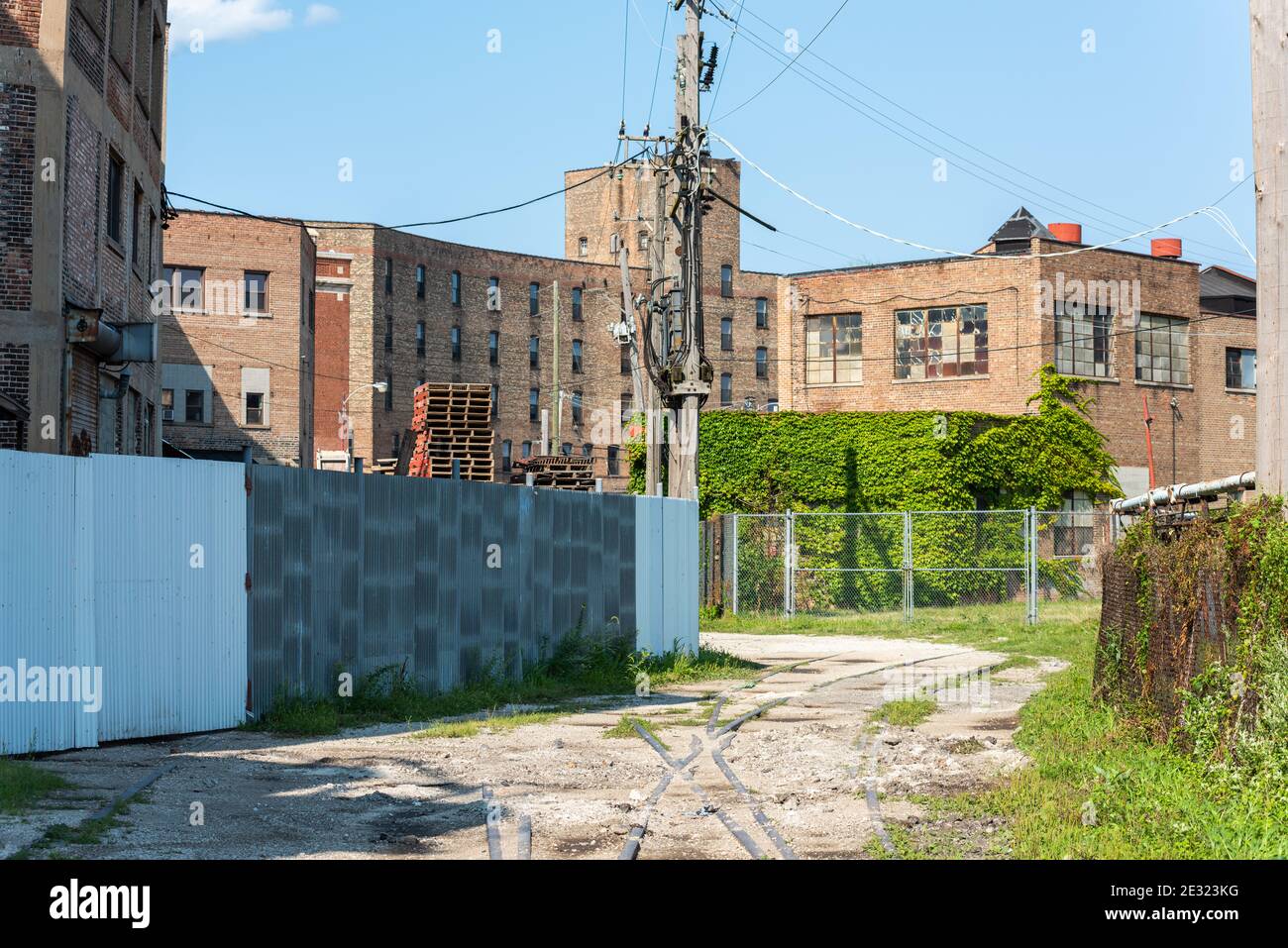 Industrial buildings in the Central Manufacturing District Stock Photo ...