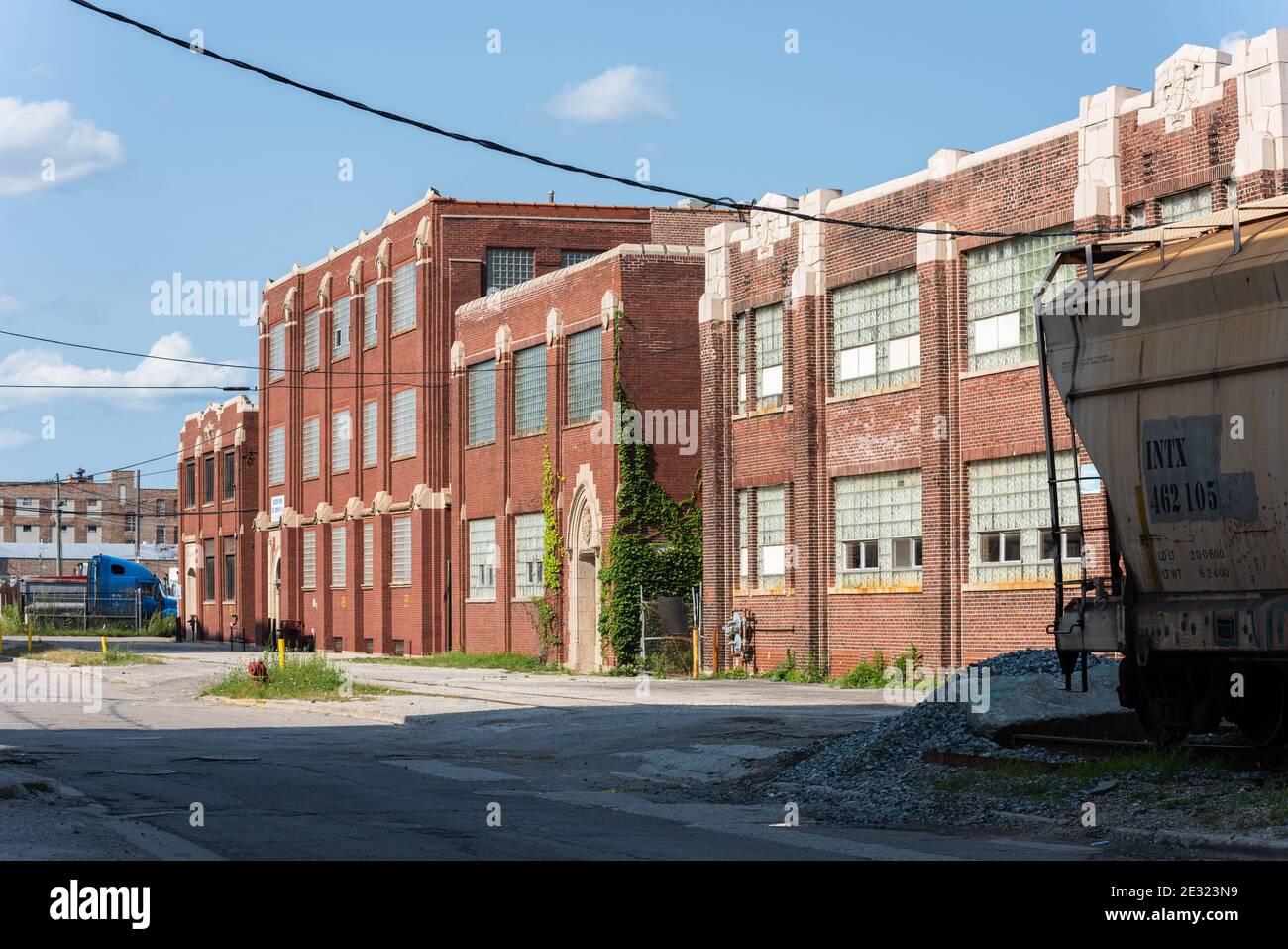 Industrial buildings in the Central Manufacturing District Stock Photo ...