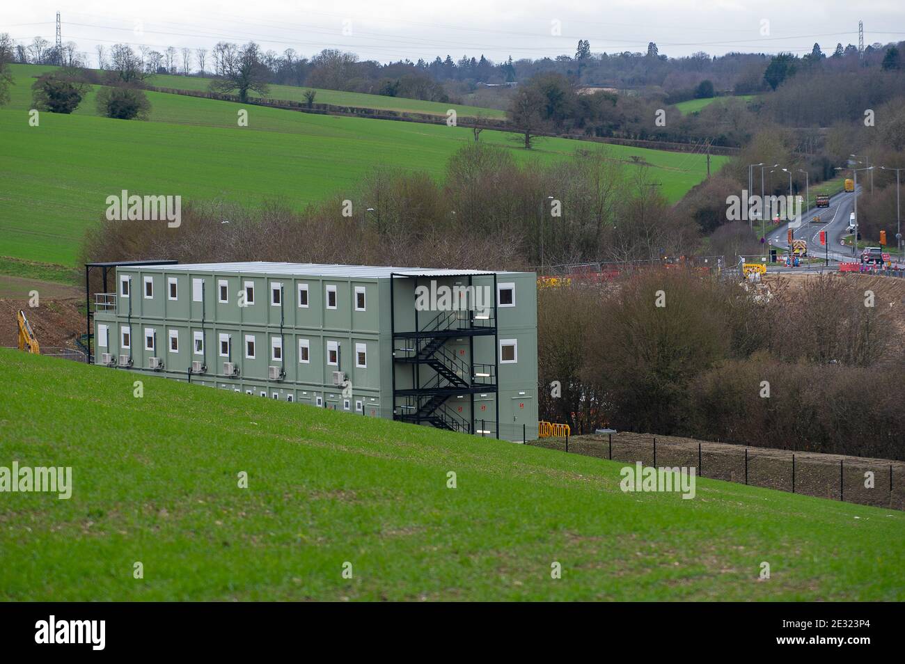 Amersham, Buckinghamshire, UK. 11th January, 2021. Amenities and ...