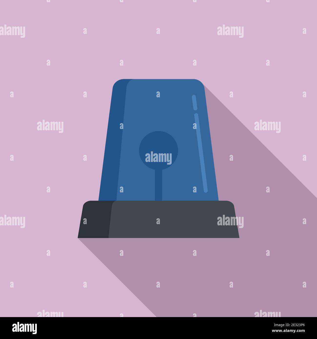 Police flash light icon, flat style Stock Vector Image & Art - Alamy