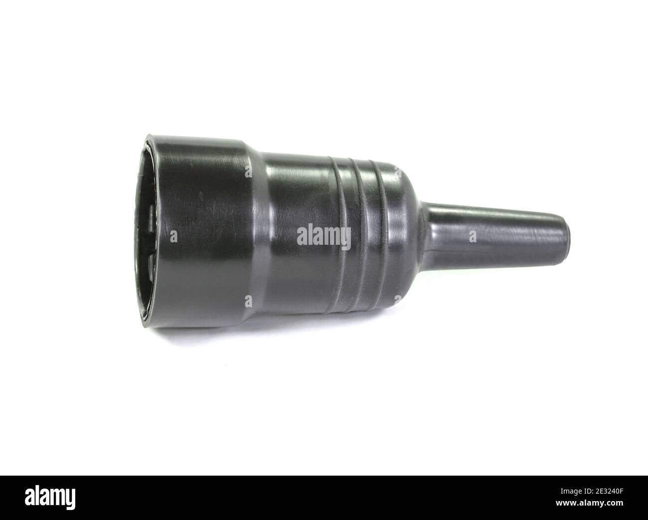 Electric rubber socket isolated on white background Stock Photo - Alamy