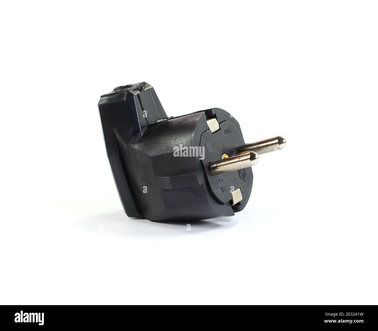 Electric Plug isolated on white Stock Photo - Alamy