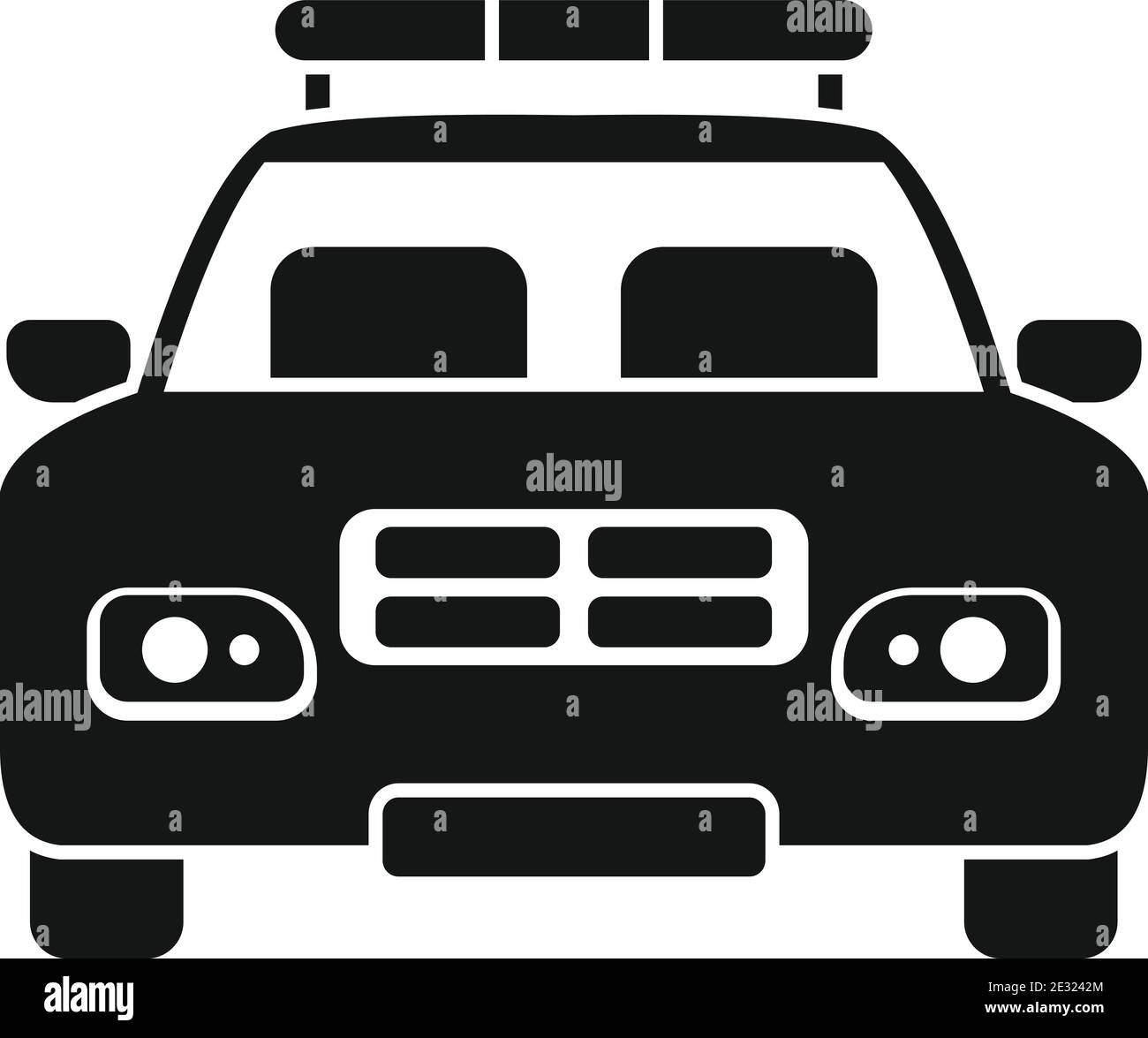Police car icon, simple style Stock Vector Image & Art - Alamy