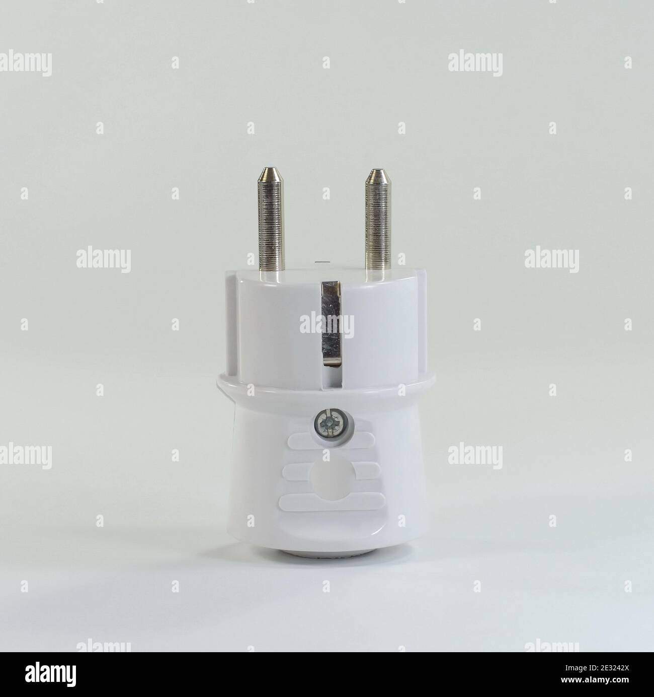 Electric Plug isolated on white Stock Photo - Alamy